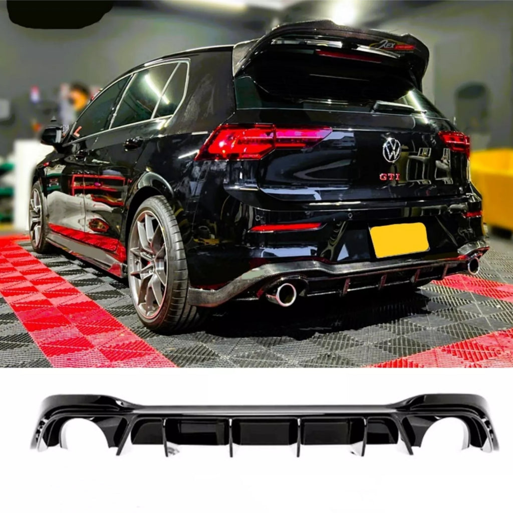 MMO For 2020-2024 VW Golf MK8 GTI GTD GTE Rear Valance Diffuser ...