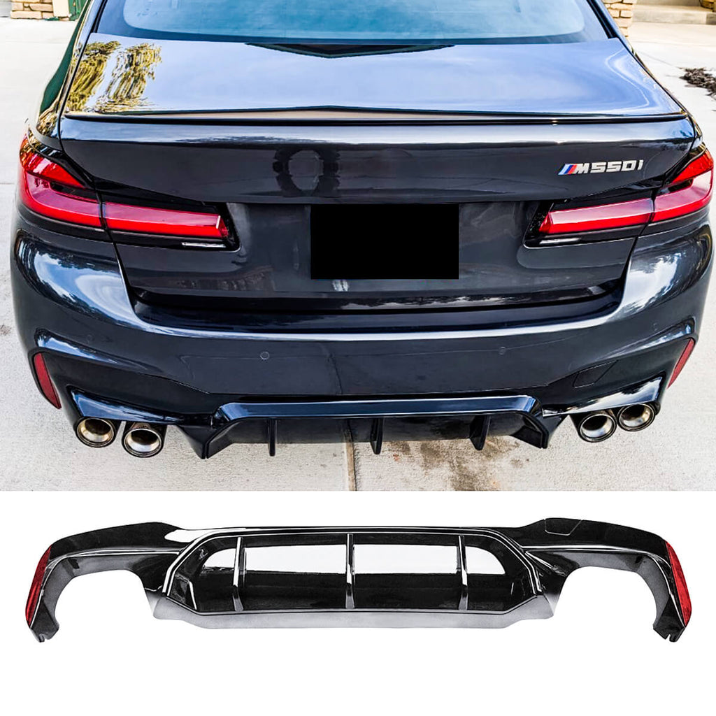 For 2017-2023 BMW 5 Series G30 G31 G38 M Sport Rear Diffuser ...